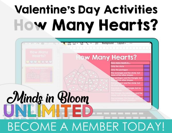 Google Slides - Valentine's Day Activities - How Many Hearts Venn ...