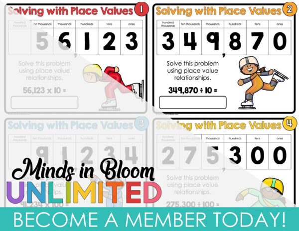Multiply and Divide by Powers of 10 - Task Cards - Minds in Bloom Unlimited