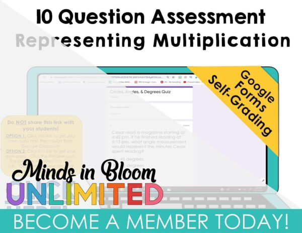Representing Multiplication - 10 Rigorous Questions - Google Forms ...