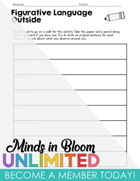 Figurative Language Outside - Minds in Bloom Unlimited