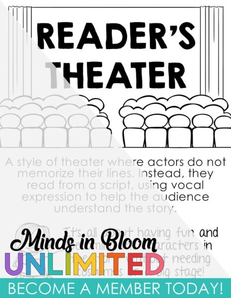 Reader's Theater Anchor Charts - Script, Characters, Narrator, Dialogue ...