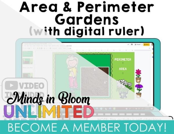 Google Slides - Area and Perimeter (no measures- use a digital ruler ...