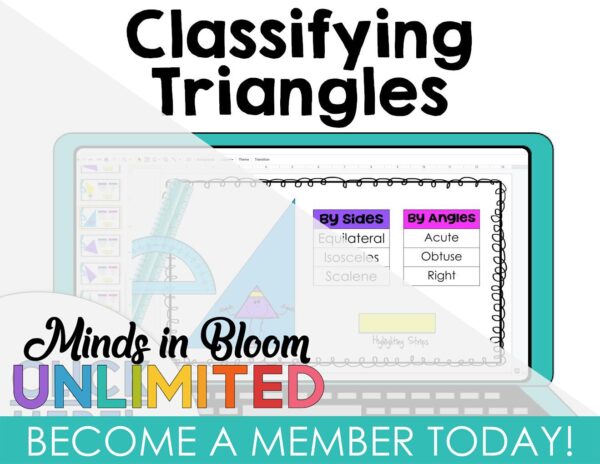 Google Slides Activity - Classifying Triangles - Minds in Bloom Unlimited