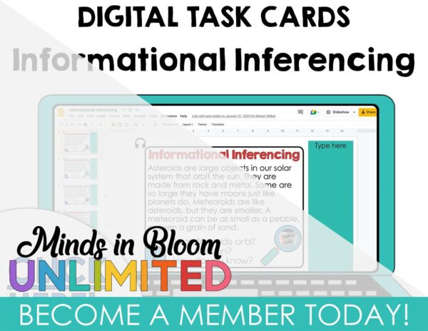 Informational Inferences for Grades 3-5 | Google Apps Reading Strategies
