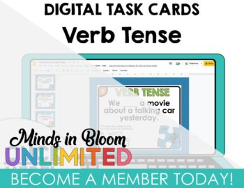 Verb Tense - Anchor Chart - Minds in Bloom Unlimited