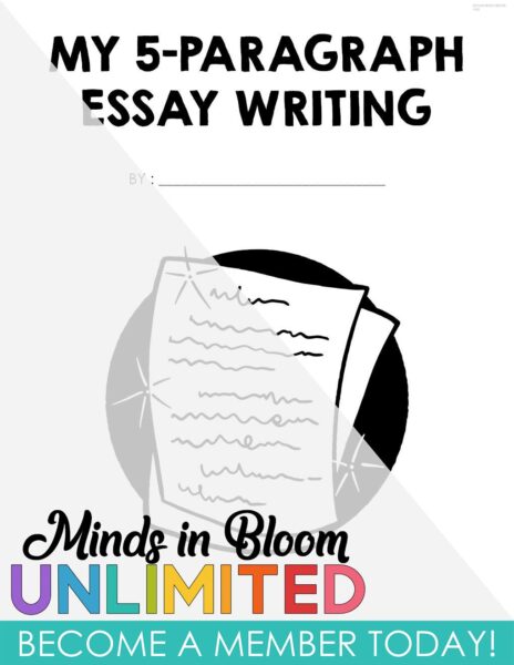 5 Paragraph Essay Writing Notebook Materials Printables for Persuasive ...