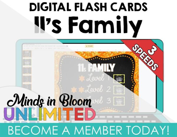 Google Slides Digital Multiplication Flashcards - x 11 family - Minds ...