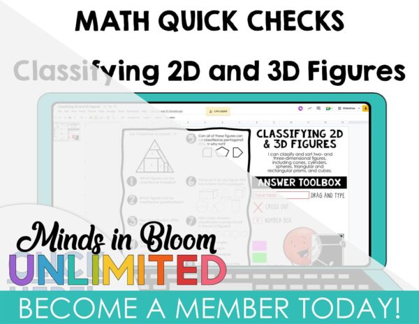 Google Slides - Math Quick Checks (Great for 3rd graders) - Classifying ...