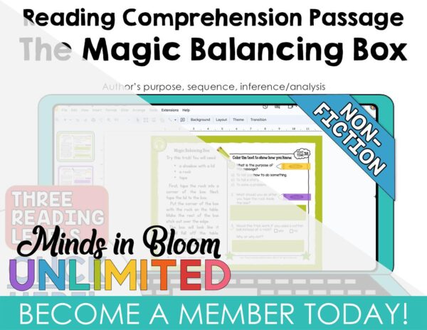 DIGITAL Reading Comprehension Passage: - nonfiction - The Magic ...